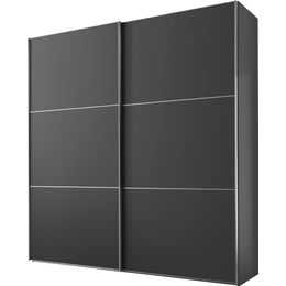 Schwebetürenschrank STAUD "Includo, Made in Germany" Schränke Gr. B/H/T: 200 cm x 222 cm x 68 cm, Classic, 2 St., grau (dekor vulkan) Mit vier verschiedenen Ausstattungsvarianten