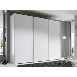 Schwebetürenschrank STAUD "Sinfonie Plus, edles Design in hochwertiger Qualität, Made Germany" Schränke Gr. B/H/T: 249 cm x 240 cm x 68 cm, Classic, 3 St., weiß Mit vier verschiedenen Ausstattungsvarianten