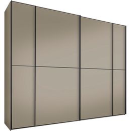 Schwebetürenschrank STAUD "Sonett 200 G, Made in Germany" Schränke Gr. B/H/T: 298 cm x 240 cm x 68 cm, Classic, 2 St., beige (sand) mit vier verschiedenen Ausstattungsvarianten