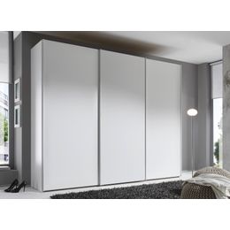 Schwebetürenschrank STAUD "Sinfonie Plus, edles Design in hochwertiger Qualität, Made Germany" Schränke Gr. B/H/T: 249 cm x 240 cm x 68 cm, Comfort, 3 St., weiß Mit vier verschiedenen Ausstattungsvarianten