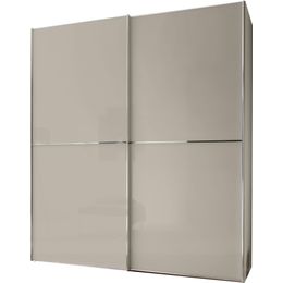 Schwebetürenschrank STAUD "Sinfonie Plus, edles Design in hochwertiger Qualität, Made Germany" Schränke Gr. B/H/T: 225 cm x 222 cm x 68 cm, Premium, 2 St., beige (sandglas) In vier verschiedenen Ausstattungsvarianten