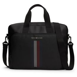 Laptoptasche Tommy Hilfiger Gr. B/H/T: 41 cm x 32 cm x 9 cm, schwarz (black) Damen Taschen Koffer