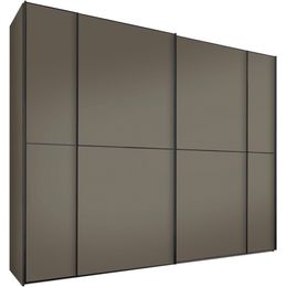 Schwebetürenschrank STAUD "Sonett 200 G, Made in Germany" Schränke Gr. B/H/T: 270 cm x 222 cm x 68 cm, Classic, 2 St., braun (mocca) mit vier verschiedenen Ausstattungsvarianten