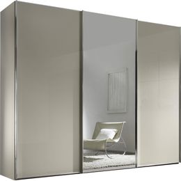 Schwebetürenschrank STAUD "Sinfonie Plus, edles Design in hochwertiger Qualität, Made Germany" Schränke Gr. B/H/T: 298 cm x 240 cm x 68 cm, Premium, 3 St., beige (sandglas) Mit Spiegeltür und vier verschiedenen Ausstattungsvarianten