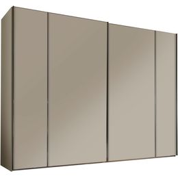 Schwebetürenschrank STAUD "Sonett 100 G, Made in Germany" Schränke Gr. B/H/T: 270 cm x 240 cm x 68 cm, Classic, 2 St., beige (sand) mit vier verschiedenen Ausstattungsvarianten