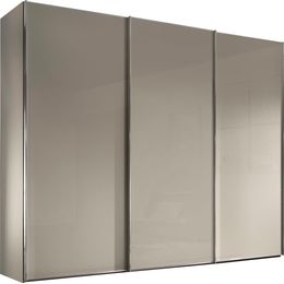 Schwebetürenschrank STAUD "Sinfonie Plus, edles Design in hochwertiger Qualität, Made Germany" Schränke Gr. B/H/T: 298 cm x 240 cm x 68 cm, Premium, 3 St., beige (sandglas) Mit vier verschiedenen Ausstattungsvarianten