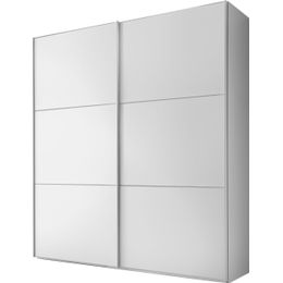 Schwebetürenschrank STAUD "Includo, Made in Germany" Schränke Gr. B/H/T: 200 cm x 222 cm x 68 cm, Premium, 2 St., weiß (dekor weiß) Mit vier verschiedenen Ausstattungsvarianten