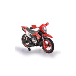 Moni Kinder Elektromotorrad Super Moto FB-6186 Luftreifen Musik Licht Stützräder rot
