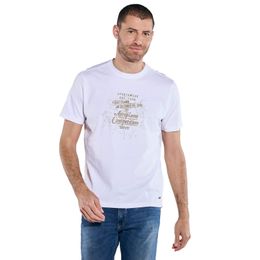 Engbers T-Shirt T-Shirt mit Print, weiß, XXL
