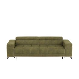 Smart Big Sofa Patricia ¦ grün ¦ Maße (cm): B: 250 H: 74 T: 108