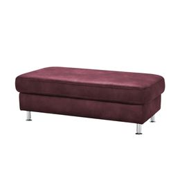 Mein Sofa bold XXL Hocker Veit ¦ rot ¦ Maße (cm): B: 130 H: 46 T: 65