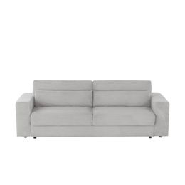 Höffner Big Sofa mit Schlaffunktion Branna ¦ grau ¦ Maße (cm): B: 250 H: 101