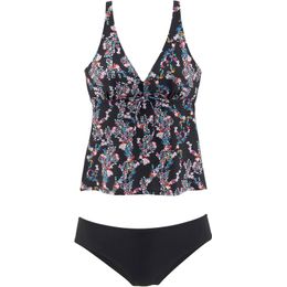 petite fleur by Lascana Damen B&uuml;gel-Tankini, schwarz-bedruckt, Gr&ouml;&szlig;e 44C