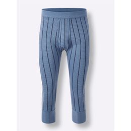 w&auml;schepur men Herren Hose 3/4-lang, marine + hellblau, Gr&ouml;&szlig;e 10