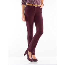 WITT Damen Cordhose in Stretch-Qualit&auml;t, burgund, Gr&ouml;&szlig;e 38