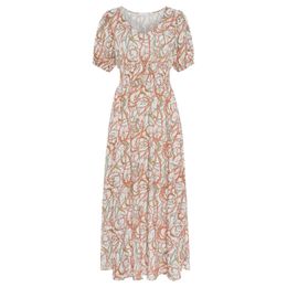 Lascana Damen Maxikleid, bunt bedruckt, Gr&ouml;&szlig;e 50