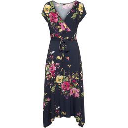 Beachtime by Lascana Damen Jerseykleid, marine-bedruckt, Gr&ouml;&szlig;e 38