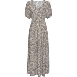 Vivance Damen Maxikleid, grau-bedruckt, Gr&ouml;&szlig;e 50