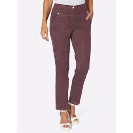 WITT Damen Jeans mit Push-up-Effekt hinten, bordeaux, Gr&ouml;&szlig;e 40