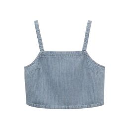 Mango Top 'IBIZA' Damen Gr&ouml;&szlig;e S blue denim / offwhite