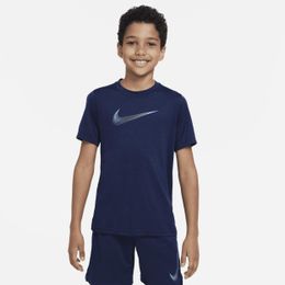 Nike Dri-FIT Kurzarm-Trainingsoberteil für ältere Kinder (Jungen) - Blau