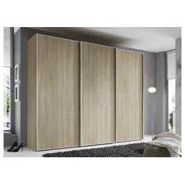 Schwebetürenschrank STAUD "Sinfonie Plus, edles Design in hochwertiger Qualität, Made Germany" Schränke Gr. B/H/T: 298 cm x 222 cm x 68 cm, Premium, 3 St., braun (sonoma eiche) Mit vier verschiedenen Ausstattungsvarianten