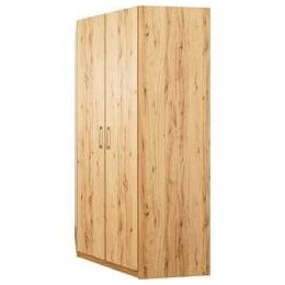 Eckkleiderschrank Priess "Lindau" Schränke Gr. B/H/T: 135cm x 193cm x 54cm, 2 St., beige (astkernbuchefarben)