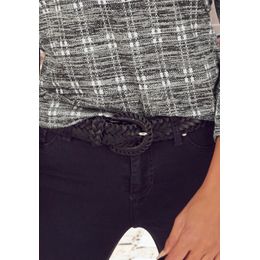 Lascana Damen Flechtg&uuml;rtel, schwarz, Gr&ouml;&szlig;e 90