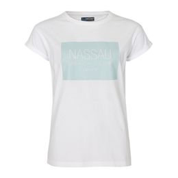 Nassau Beach Club Shirt ' NB231057 ' Damen Gr&ouml;&szlig;e L hellblau / wei&szlig;