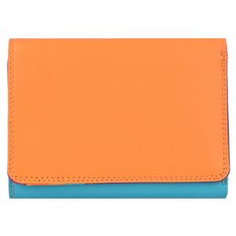mywalit Geldb&ouml;rse 'Medium Tri-fold' Damen Gr&ouml;&szlig;e XS/XL neonblau / neonlila / orange / neonorange / dunkelpink