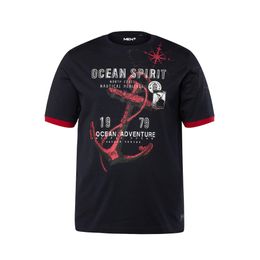 Men Plus T-Shirt Herren Gr&ouml;&szlig;e 7XL schwarz