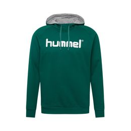 Hummel Sportsweatshirt Herren Gr&ouml;&szlig;e L dunkelgr&uuml;n / wei&szlig;