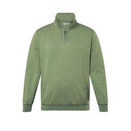 Men Plus Sweatshirt Herren Gr&ouml;&szlig;e 6XL gr&uuml;nmeliert