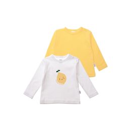 Liliput Langarmshirts 'Zitrone squeeze the day' Jungen Gr&ouml;&szlig;e 50/56 gelb / wei&szlig;