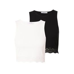 ABOUT YOU Shirt 'Tenea' Damen Gr&ouml;&szlig;e L schwarz / wei&szlig;