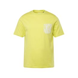 Men Plus T-Shirt Herren Gr&ouml;&szlig;e 4XL limette / wei&szlig;