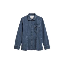 armedangels Bluse Damen Gr&ouml;&szlig;e L blue denim