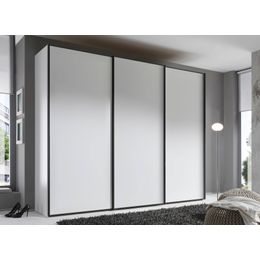 Schwebetürenschrank STAUD "Sinfonie Plus, edles Design in hochwertiger Qualität, Made Germany" Schränke Gr. B/H/T: 280 cm x 240 cm x 68 cm, Basic, 3 St., weiß Mit vier verschiedenen Ausstattungsvarianten