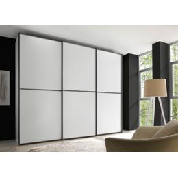 Schwebetürenschrank STAUD "Sinfonie Plus, edles Design in hochwertiger Qualität, Made Germany" Schränke Gr. B/H/T: 280 cm x 240 cm x 68 cm, Comfort, 3 St., weiß Mit vier verschiedenen Ausstattungsvarianten