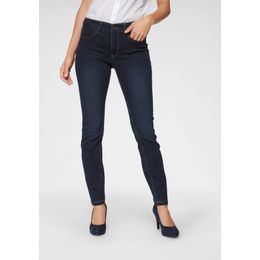 Skinny-fit-Jeans MAC "Dream Skinny" Gr. 34, Länge 30, blau (dark blue wash) Damen Jeans Hochelastische Qualität sorgt für den perfekten Sitz