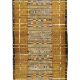 Teppich Gino Falcone "Outdoor-Africa 38" Teppiche Gr. B/L: 160 cm x 235 cm, 5 mm, 1 St., goldfarben Flachgewebe, Ethno Style, In- und Outdoor geeignet