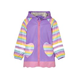 Playshoes Regenmantel M&auml;dchen Gr&ouml;&szlig;e 116 helllila / mischfarben