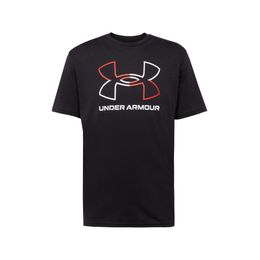 Under Armour Funktionsshirt 'Foundation' Herren Gr&ouml;&szlig;e L rot / schwarz / wei&szlig;