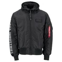 Bomberjacke Alpha Industries "Alpha Industries Men - Bomber Jackets MA-1 D-Tec SE" Gr. M, schwarz (schwarz, reflective) Herren Jacken