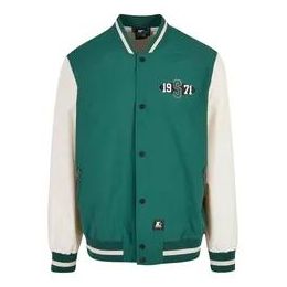 Collegejacke STARTER Black Label "Starter Black Label Herren Starter Nylon College Jacket" Gr. S, grün (darkfreshgreen/palewhite) Herren Jacken