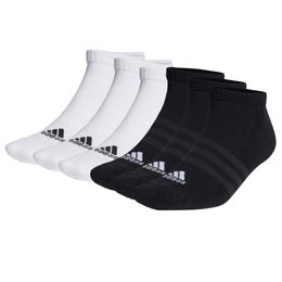 adidas originals Socken '6er-Pack' Damen Gr&ouml;&szlig;e 43/45 schwarz / wei&szlig;