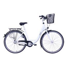 Hawk Bikes City Wave Premium Plus - Weiss - Eiche