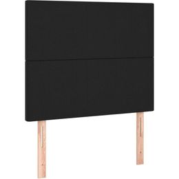 Led Kopfteil Schwarz 100x5x118/128 cm Kunstleder vidaXL