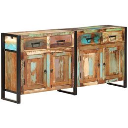 Sideboard 172x35x80 cm Altholz Massiv vidaXL