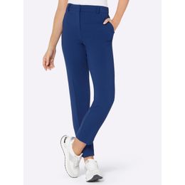 WITT Damen Hose mit Schlitzen am Beinabschluss, royalblau, Gr&ouml;&szlig;e 38